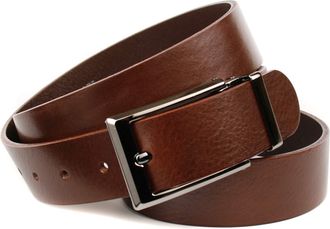 Anthoni Crown Herren Ledergürtel Gürtel, Dunkelbraun, 105