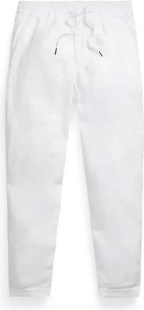 Polo Ralph Lauren Homme, Pantalons, Blanc, Taille: XL Linen Pantalons
