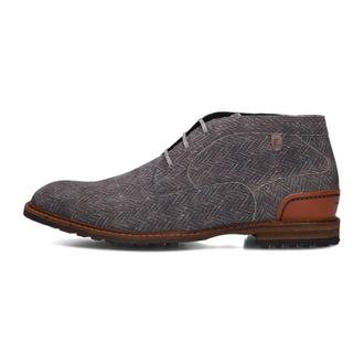 Floris Van Bommel Graue Schn&uuml;rschuhe Sfm-50159 Crepi - - Shoes - Herren - Grau - 41 1/3 EU