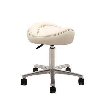 Generic Ergonomischer Sattelhocker, h&ouml;henverstellbarer Arbeitsstuhl, 440 Pfund Tragkraft, geeignet for Sch&ouml;nheitssalons, Bars und B&uuml;ros(White)