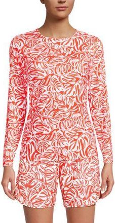 Lands End Badeshirt, Damen, Größe:40-42 regular, Orange, Nylon-Mischung, by Lands End