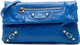 Balenciaga Hobo Bags - Lambskin Motocross Giant 12 Envelope Clutch With S - Gr. unisize - in Blau - f&uuml;r Damen