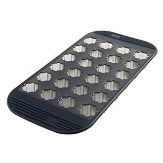 Mastrad Mastrad - Moule 28 Mini Cannel&eacute;s - 100% Silicone Premium - Anti-Adh&eacute;sif - Maintien Parfait - Gris Fum&eacute; F43514