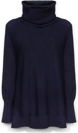 Elena Miro Femme, Pulls, Bleu, Taille: 44 FR Pull ample avec col amovible