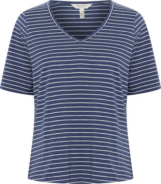 Part Two Part Two Curliapw Damen-T-Shirt, Oceana Eggnog Stripe, XXX-Large