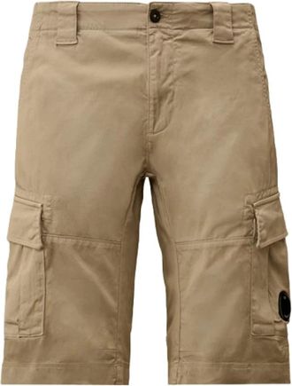 C.P. Company Stretch Sateen Cargo Lens Shorts - - Shorts - Herren - Grau - S