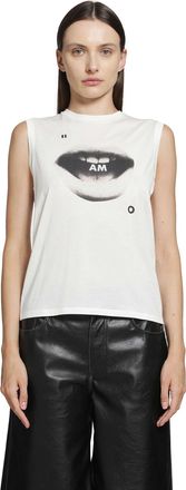 Fendi Ti Amo Print Jersey Top