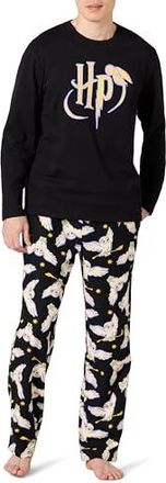 Amazon Essentials Ensemble de Pyjama avec Pantalon en Flanelle et T-shirt à Manches Longues Homme, Harry Potter Hedwige - Hommes, XXL