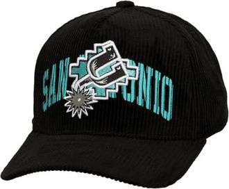 Mitchell & Ness NBA Arch Stamp Cord Snapback Casquette San Antonio Spurs Black