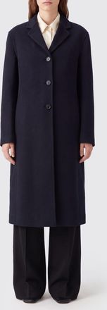 Jil Sander Langer Einreihiger Mantel aus Kaschmir und Seide