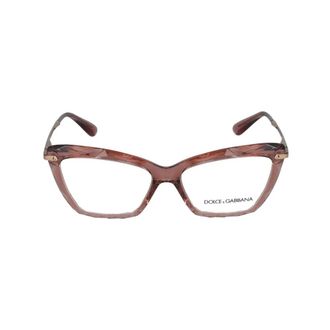 Dolce & Gabbana Femme, Accessoires, Brun, Taille: 53 MM Lunettes &Eacute;l&eacute;gantes 0Dg5025 3148