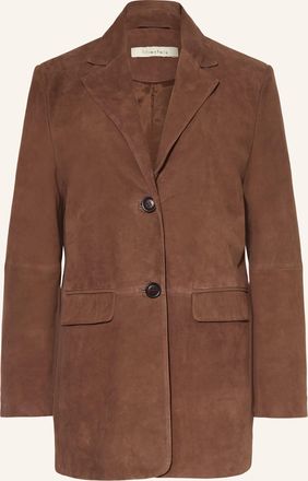 Lilienfels Lilienfels Longblazer Aus Leder braun