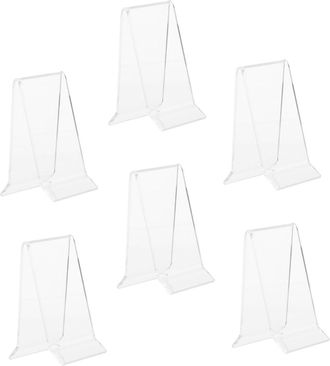 NUOBESTY 6 St&uuml;ck Acryl Schuhst&auml;nder Transparent Schuhregal Display Rack f&uuml;r Sandalen Sneaker Loafers Stabil und Praktisch f&uuml;r Schuhgesch&auml;ft und Zuhause