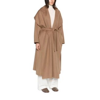 Max Mara Mantel mit G&uuml;rtel - - Coats - Damen - Braun - 3XS