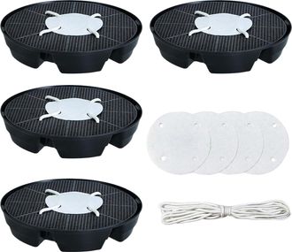 Generico Automatische Pflanzenteller, 4-teilig, zur Bew&auml;sserung von Pflanzen, Keimger&auml;t f&uuml;r Blumenkeimlinge im Innen- und Au&szlig;enbereich, Balkon und Haus