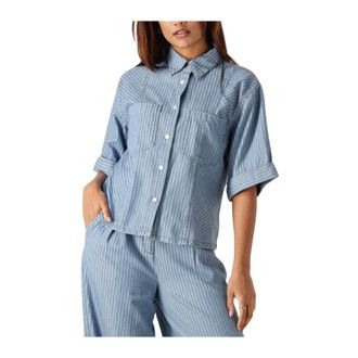 Aaiko Damen, Blusen & Hemden, Blau, XLGr&ouml;&szlig;e