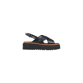Liu Jo Plateau-Sandalen mit Kn&ouml;chelriemen- Schnalle und Schleife - - Shoes - Damen - Schwarzk - 38 EU