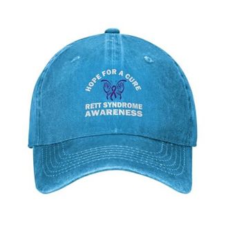 Generic Espoir pour La Sensibilisation Au Syndrome De Rett Unisexe Chapeau Anti-Soleil Hip-Hop Cap D&eacute;contract&eacute; Casquette De Baseball pour Ext&eacute;rieur Tennis Run