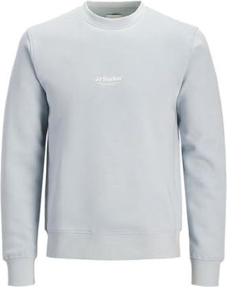 Jack & Jones Jjesoho Sweat &agrave; col Rond Noos Pls - Grande Taille, Bleu c&eacute;leste, 5XL