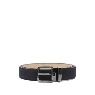 Emporio Armani Homme, Accessoires, Bleu, Taille: ONE Size Leather Belt