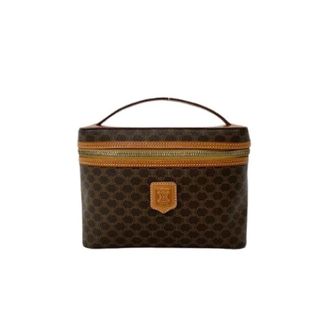 Celine Pre-owned Macadam Canvas Leather Handbag - - Pre-owned - Damen - Braun - ONE SIZE