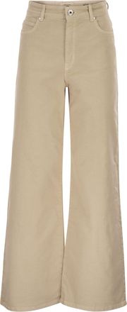 Max Mara Weekend Maxmara Wkdmedina - Pantalon large en coutil de coton