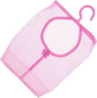 NUOBESTY W&auml;scheklammerbeutel zum Aufh&auml;ngen Mesh Netz Tasche mit Drehbarem Haken Platzsparend Vielseitig f&uuml;r Badezimmer Kleiderschrank und Haushalt Geeignet Ros