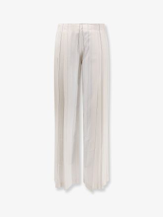 Semicouture Viscose and virgin wool trousers - SEMICOUTURE - gender_Woman
