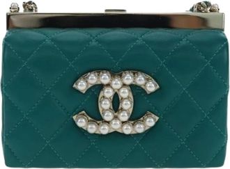 Chanel Sac bandouli&egrave;re mini vintage doccasion - Femme - Pre-owned - Vert - Taille: ONE Size