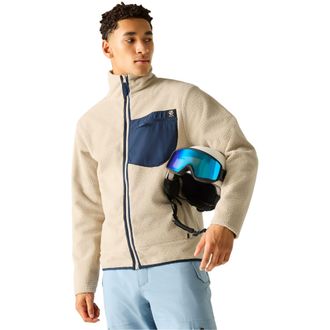 Dare 2B Dare 2B - Camber Fleecejacke f&uuml;r Herren, Teddyfleece (Wei&szlig;er Pfeffer)