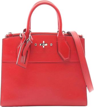 Louis Vuitton Sac &agrave; main Pre-owned en cuir rouge - Femme - Pre-owned - Rouge - Taille: ONE Size