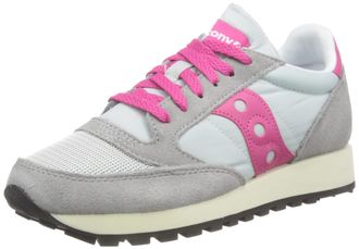 Saucony Jazz Original Vintage Damen Sportschuhe, Grey/Pink, 35.5 EU