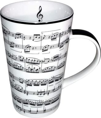 Lesser & Pavey LP93667A Making Music Latte-Tasse, feines Porzellan