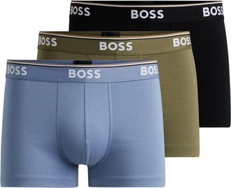 HUGO BOSS 3er-Pack Boxer Trunks mit Stretchanteil und Label-Bund in