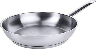 Contacto Edelstahl Bratpfanne 32 cm, seidenmatt geb&uuml;rstet, verkapselter Sandwichboden, induktionsgeeignet