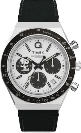 Timex x Peanuts montre Q Chronograph 40 mm - Noir