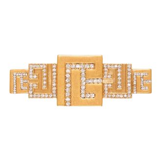 Balmain Femme, Accessoires, Jaune, Taille: ONE Size Broche 3D PB avec cristaux
