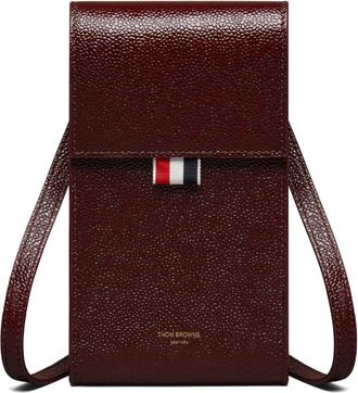 Thom Browne sac porté épaule en cuir - Rouge