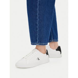 Calvin Klein Sneakers Calvin Klein Low Pro Cup Laceup Lth Moire HW0HW02845 Wei&szlig;
