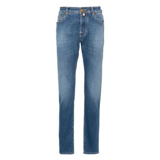 Jacob Cohen Bard Baumwoll/Leinen Jeans - - Jeans - Herren - Blau - W38