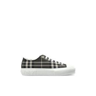 Burberry Check Nylon Blend Sneakers - - Shoes - Herren - Gr&uuml;n - 37 EU