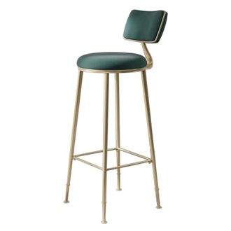 Generic Stilvoller Barhocker mit R&uuml;ckenlehne und Fu&szlig;st&uuml;tze - Bequeme Sitzgelegenheit f&uuml;r K&uuml;che, Theke, Fr&uuml;hst&uuml;cksecke, Wohnzimmer, Party und Caf&eacute;