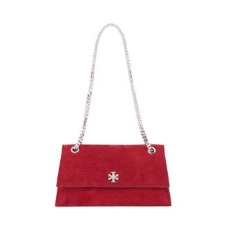 Tory Burch Kira Turnlock Wildleder Umh&auml;ngetasche - - Bags - Damen - Rot - ONE SIZE