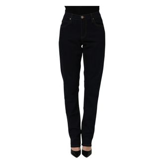 Versace Jeans Couture Jean Coupe Skinny Taille Haute - Femme - Jeans - Bleu - Taille: W34
