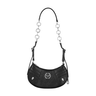 Philipp Plein Femme, Sacs, Noir, Taille: ONE Size Skull Crystal Shoulder Bag