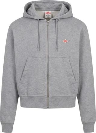 Danton Femme, Sweatshirts et sweats &agrave; capuche, Gris, Taille: 40 FR Cotton Terry Zip Sweat &agrave; capuche