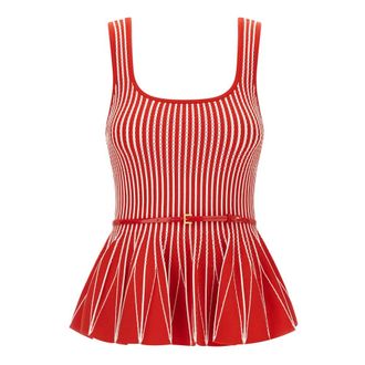 Elisabetta Franchi Damen, Strickwaren, Rot, 2XSGr&ouml;&szlig;e