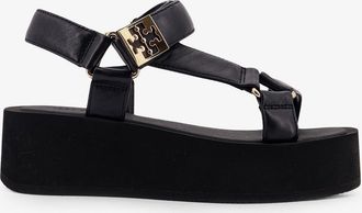 Tory Burch Mellow leather wedge sandals - TORY BURCH - gender_Woman