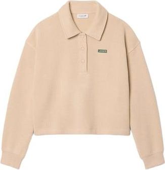 Lacoste Pull ample en coton m&eacute;lang&eacute;