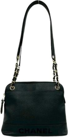 Chanel Sac bandouli&egrave;re Chanel doccasion en caviar - Femme - Pre-owned - Noir - Taille: ONE Size
